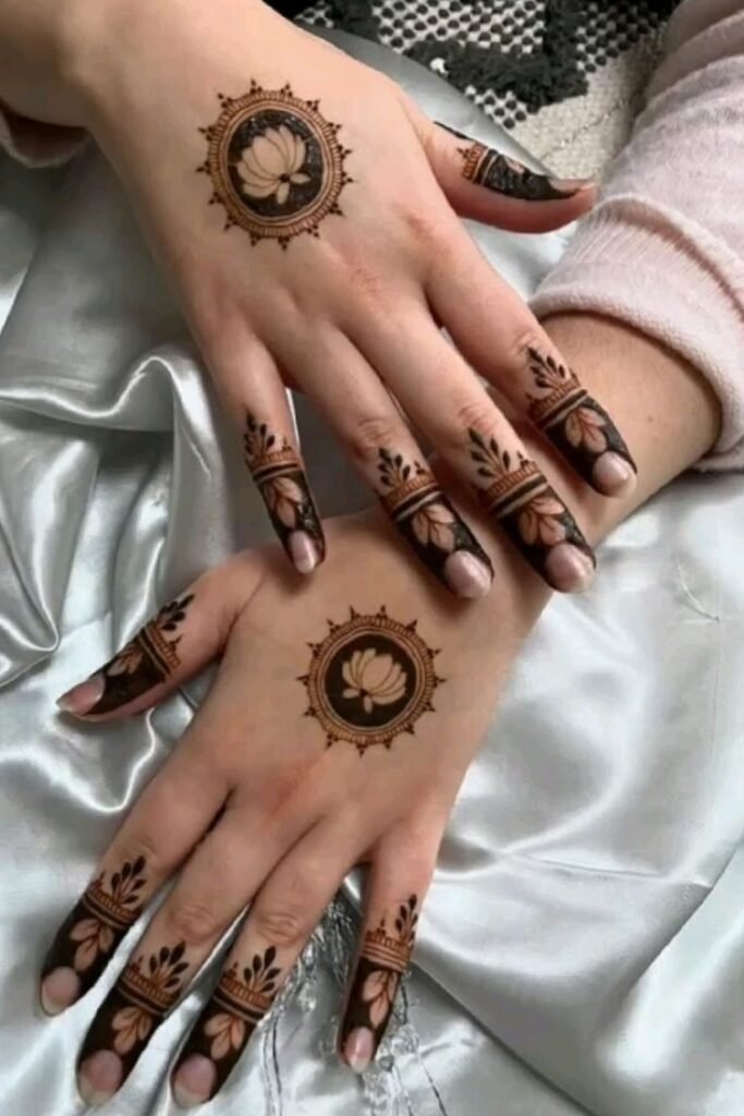 (150+) Beautiful Gol Tikki Mehndi Designs - Mehndi Designs